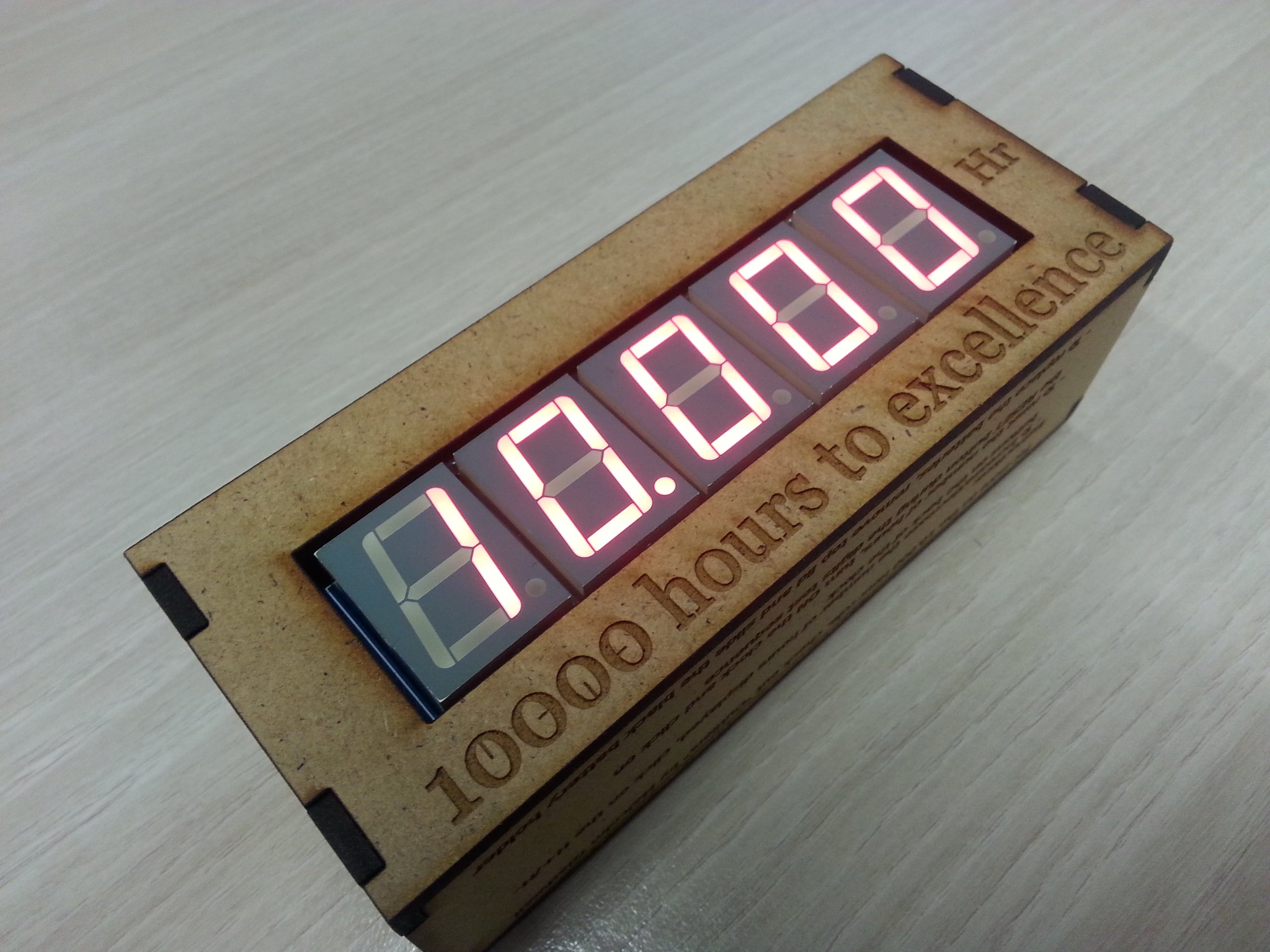 The 10,000 hours clock - KIT from mfemto on Tindie